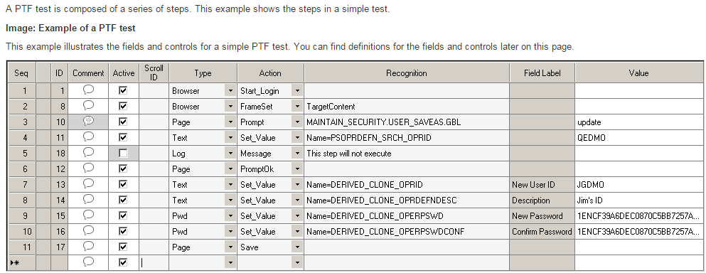 PeopleSoft Test Framework (PTF) vs BEAM Test